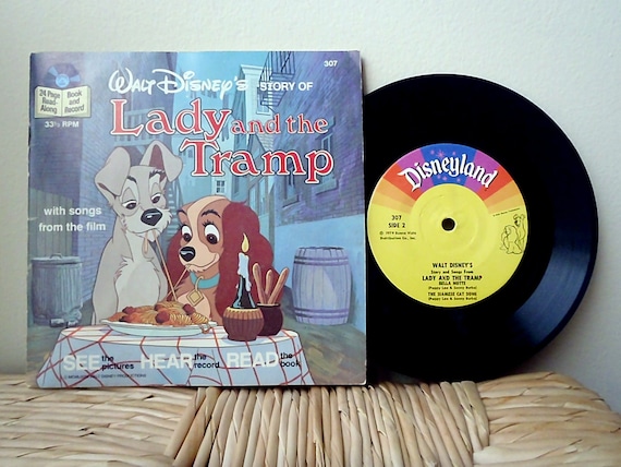 1979 Lady and the Tramp Read Along Vintage by VintageWoods on Etsy