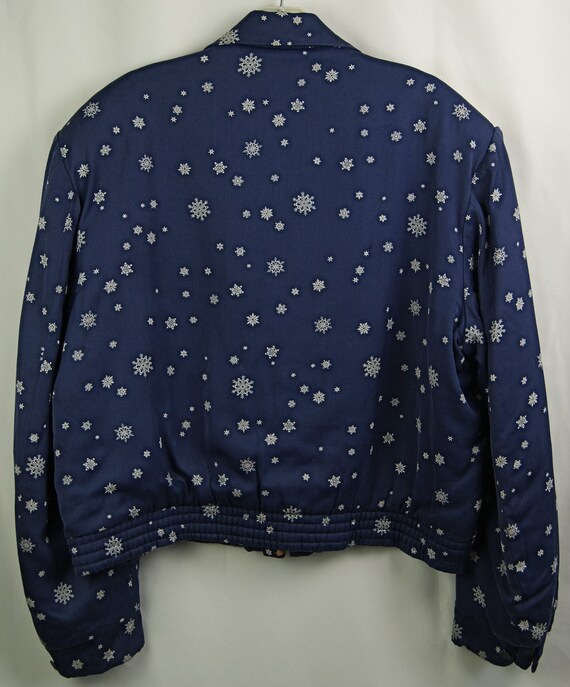 1950s Ricky Jacket Rayon Gabardine Rare Snowflake
