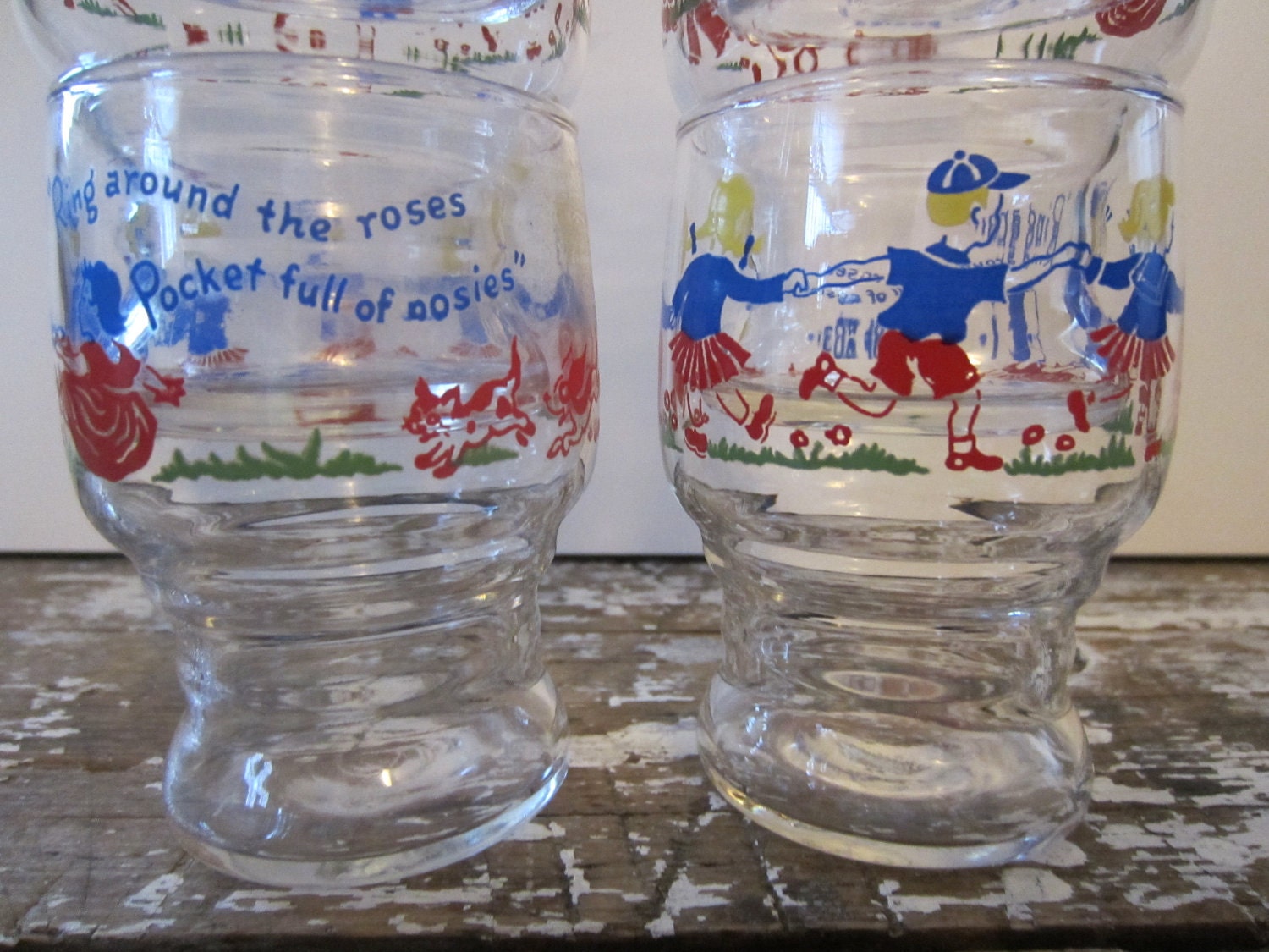 Glasses Nursery Rhyme Glasses Drinking Glasses Kitchen Glasses Juice ...