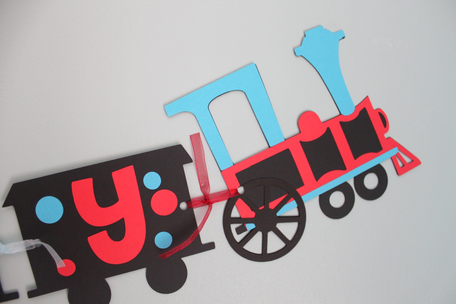 Train Birthday Banner