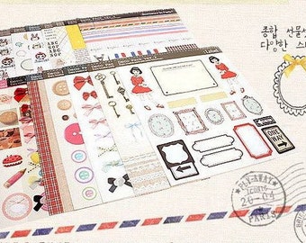 Deco Sticker Label Set 14 Sheets 6 Sheets Name by zakkalover