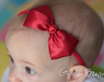 Unique red baby bow related items | Etsy