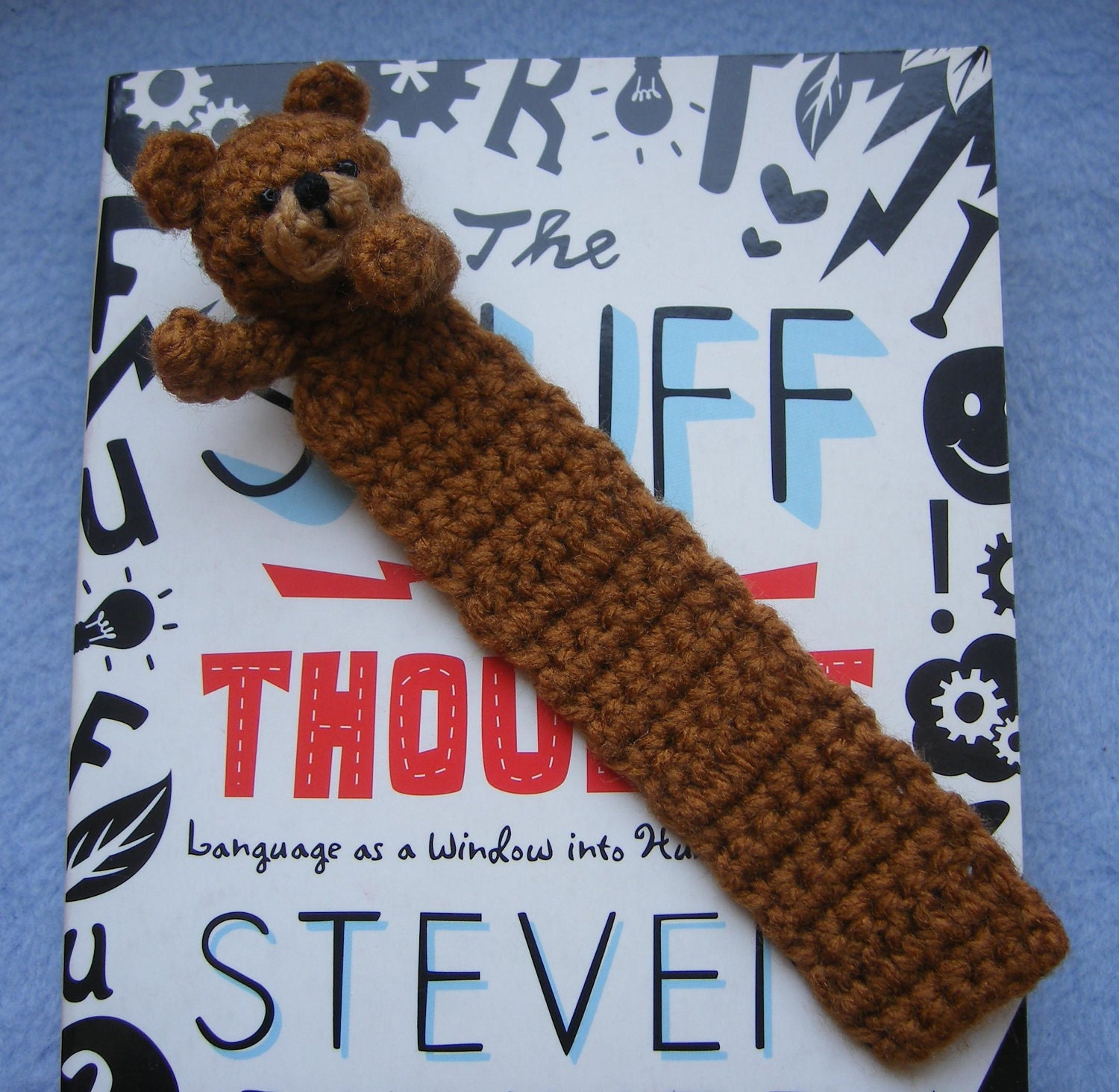 Teddy bear bookmark PATTERN by cuteandkaboodle on Etsy