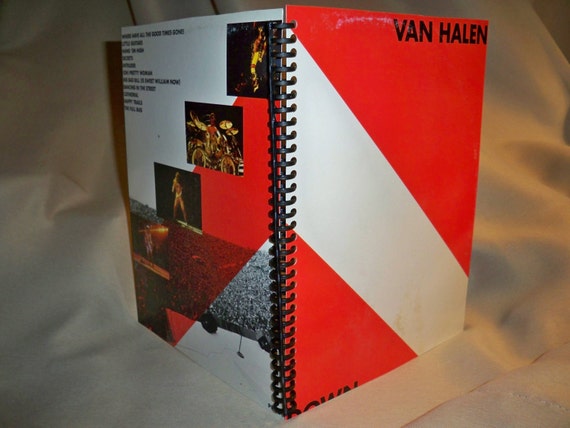 Van Halen Diver Down album cover notebook