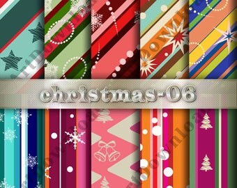 Instant Download Christmas Digital Paper by ArtDownload on Etsy