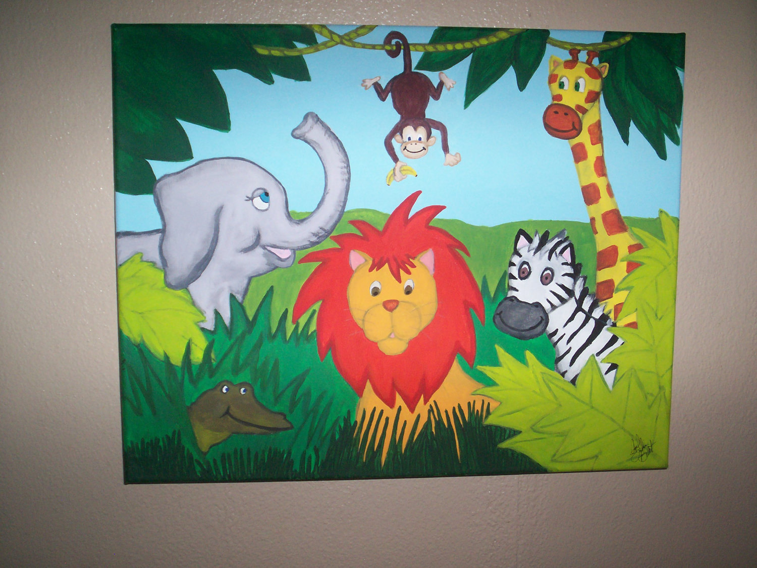 Jungle Animals Painting