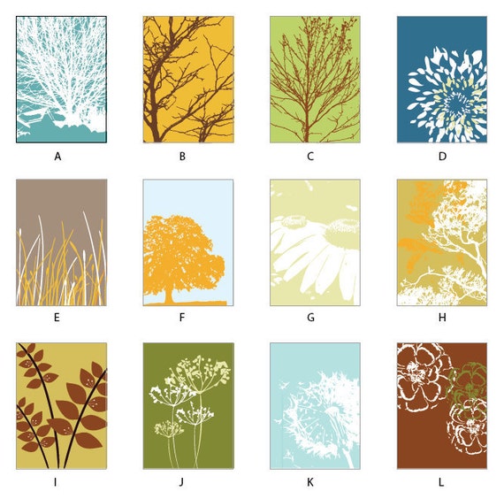 Items similar to Custom Art Prints- Nature Collection- Set Of 6-5X7 ...