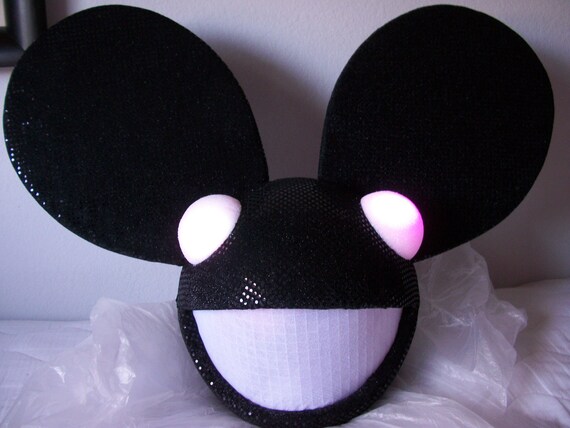 Replica Deadmau5 Mouse Head Costume LED Flashing Lights by lmerle