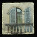 Set of 4 Marble Coasters Ponte Vecchio in Florence Italy