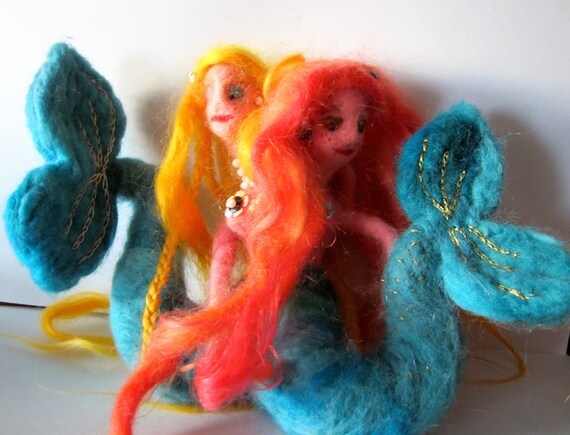 Items Similar To Weird Mermaid Doll Siamese Conjoined Twins Art Doll