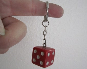 Dice keychain | Etsy
