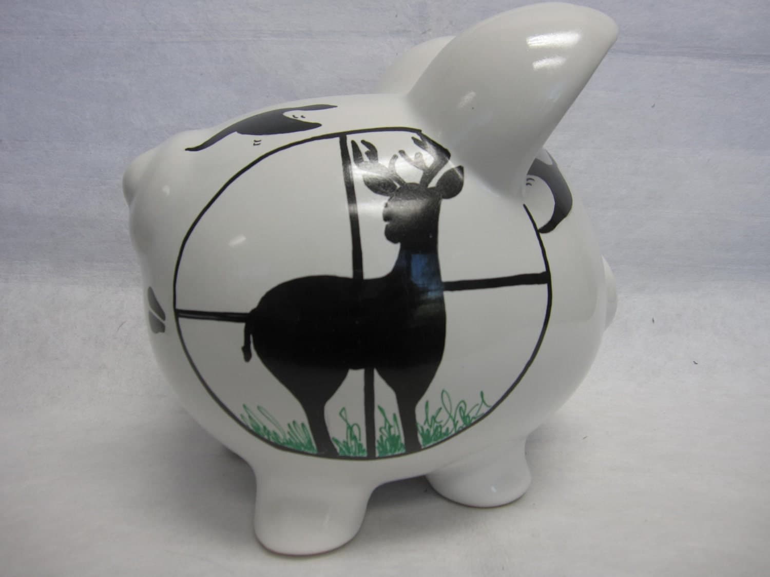 Personalized Piggy Bank Deer Hunter