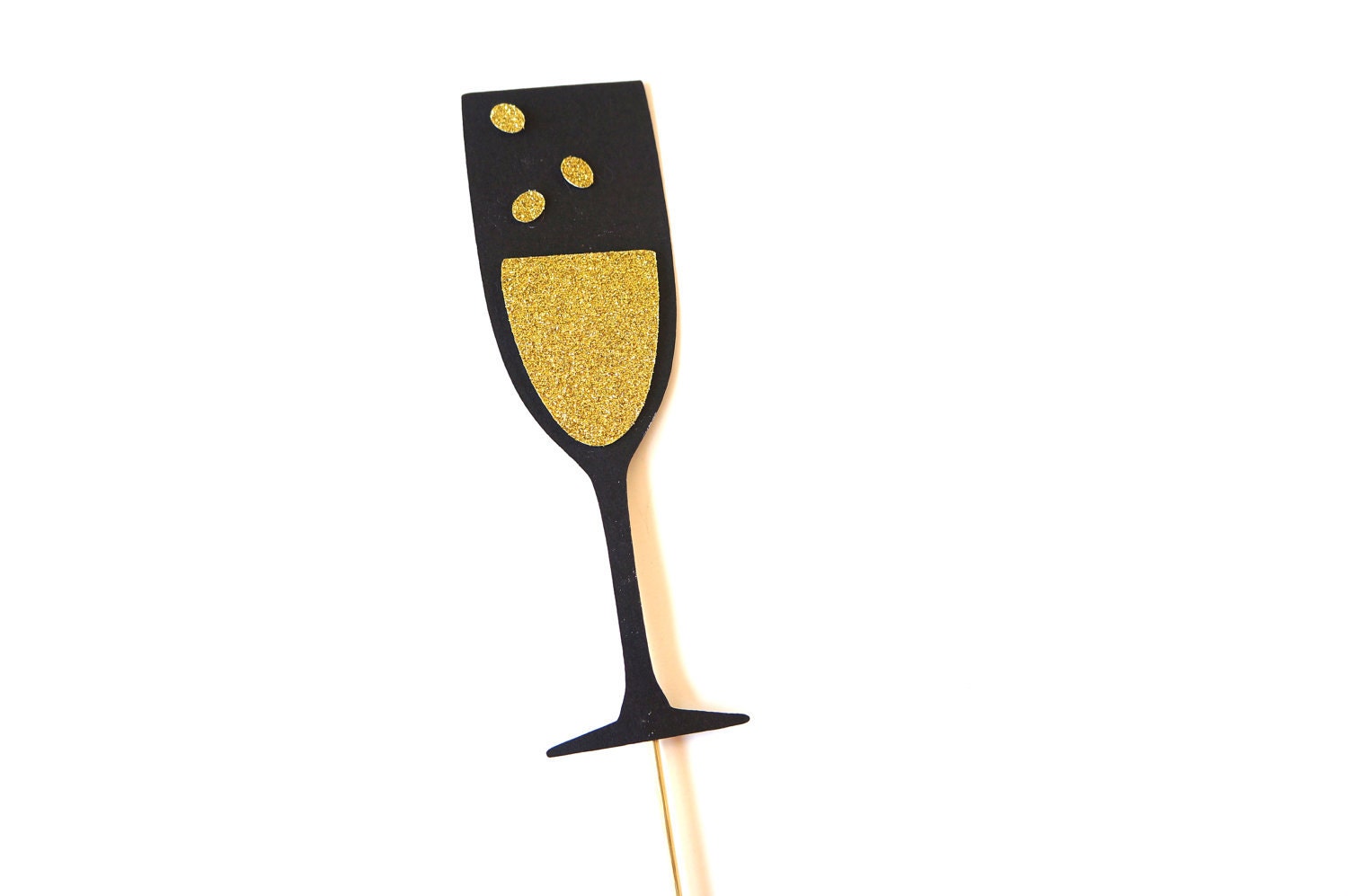 Photo Booth Props Champagne Glass Photo Prop GLITTER