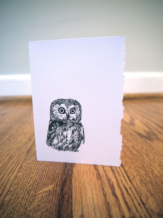 Items Similar To Owl Greeting Card On Etsy