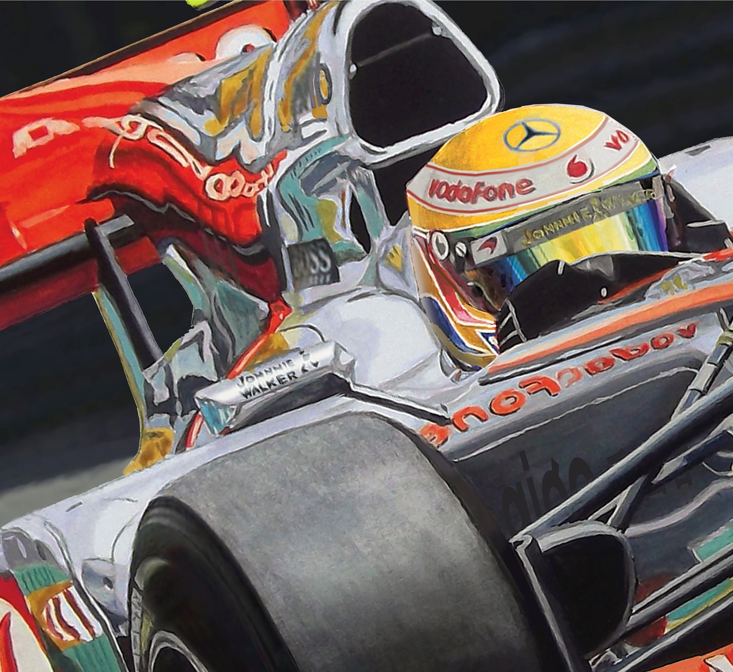 Lewis Hamilton Monaco Limited Edition F1 Art Print