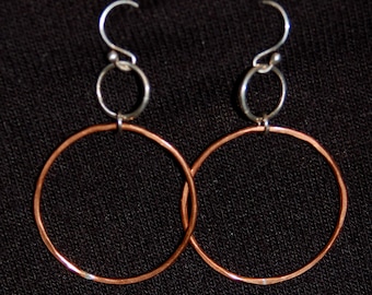 Double hoop earrings | Etsy