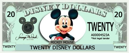 Printable Disney Dollars