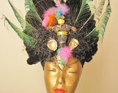 Items similar to Feathered Extravagant Voodoo Headdress on Etsy