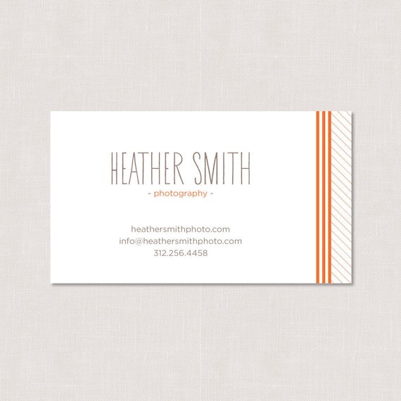 Simple Stripes Personalized Calling Card by emileerosecustom
