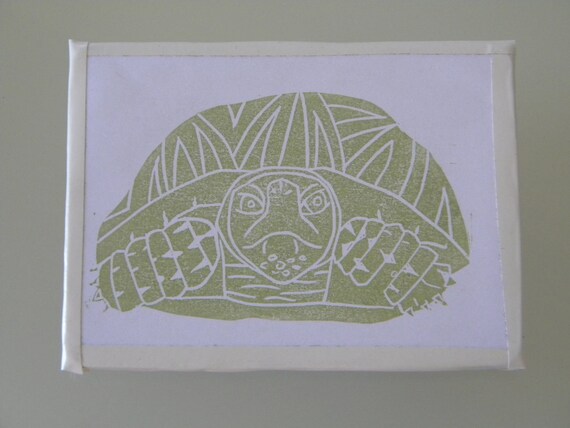 Items similar to Hand Carved Turtle Stamp on Etsy
