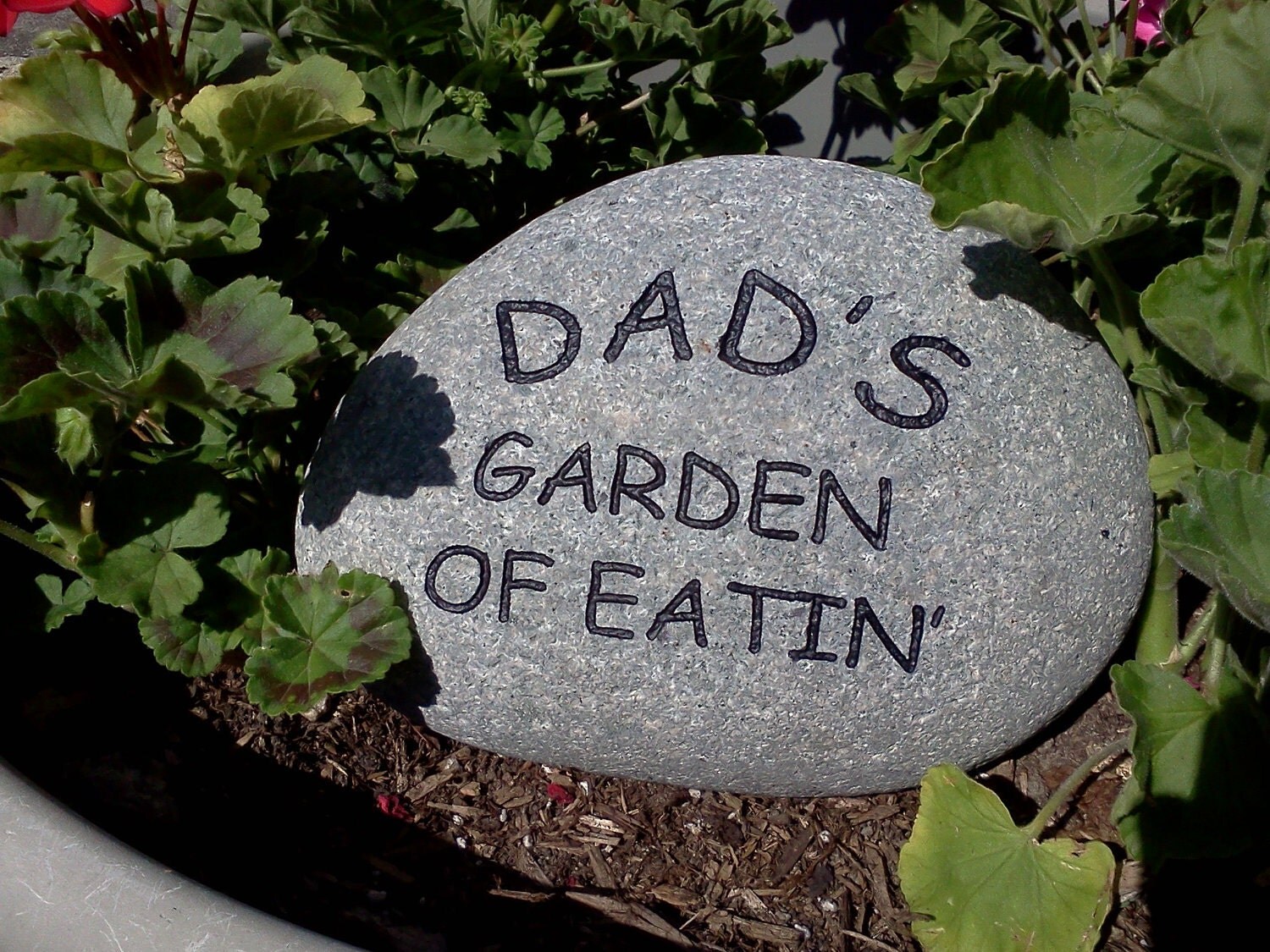 Engraved Garden Stone for Dad