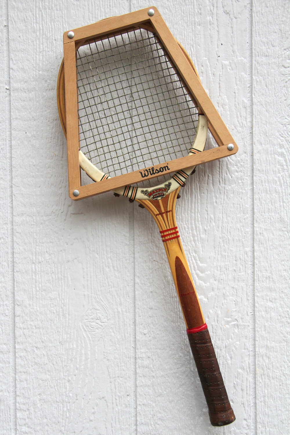 Vintage Dunlop Wooden Tennis Racket/Racquet
