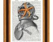 Vintage Darstellung auf recycled Wörterbuchseite . von PrintLand