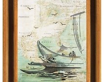 Popular items for map of east coast on Etsy