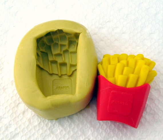 Items similar to French Fries flexible silicone mold food grade quality ...