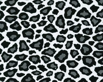Snow leopard fabric | Etsy