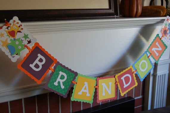 Monster Banner Name Banner Monster Theme Monster Birthday