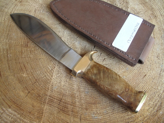 Fancy Custom Handmade Knife Wide Blade 5160 by MSCustomKnives