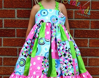 Gwen's Sweetheart Godet Dress PDF Pattern by CreateKidsCouture