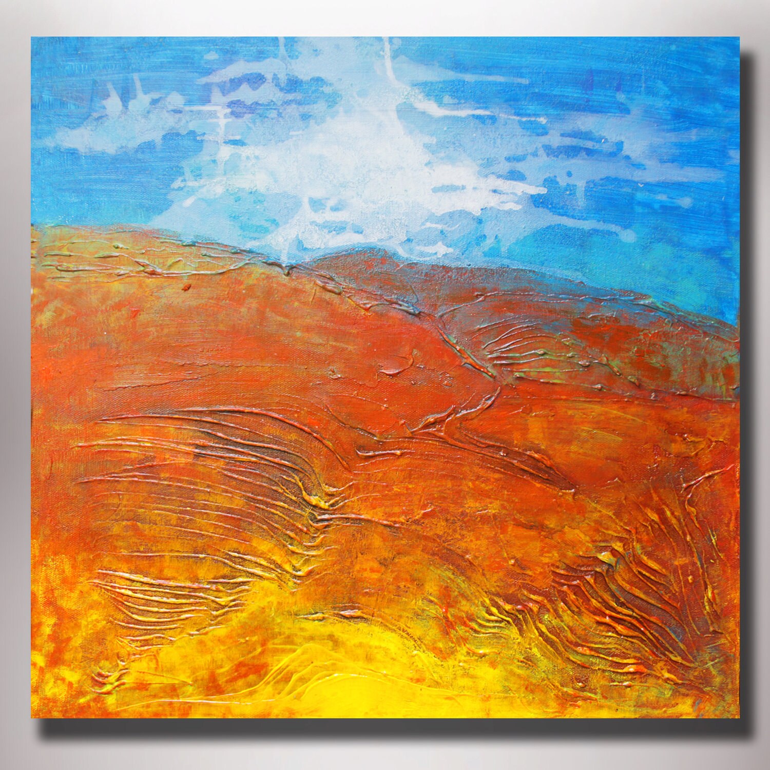 ORIGINAL ACRYLIC PAINTING Desert Mirage by ColorMind on Etsy