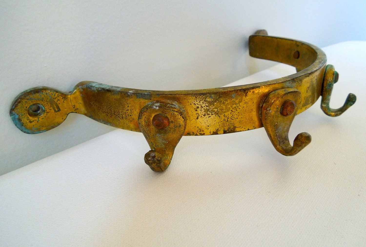 Vintage Brass Pot Rack
