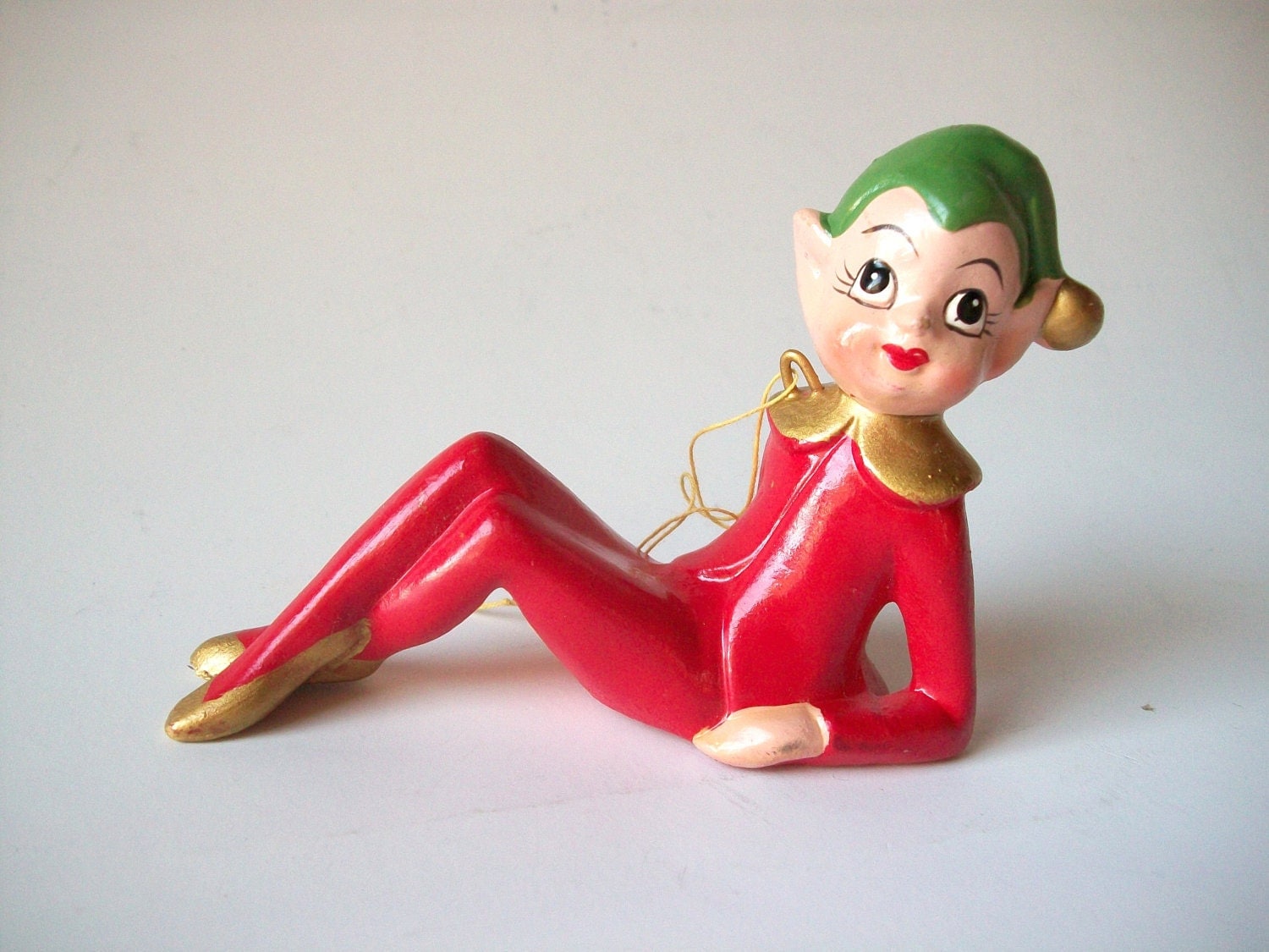 Vintage Pixie Pixies Elf Elves Ceramic Figurine Knickknack