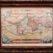 World Map Print of a 1572 Map on Parchment Paper