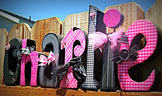 Custom homemade letters