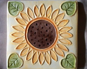 Ceramic sunflower | Etsy