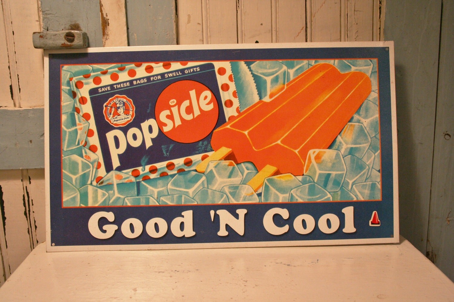 Vintage Looking Popsicle Sign
