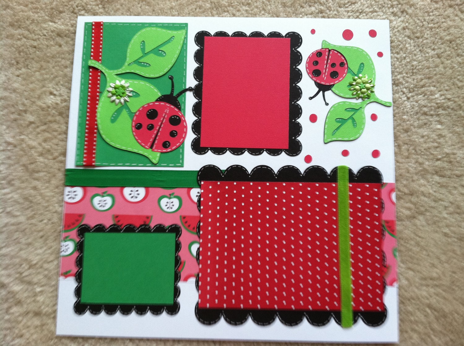 Ladybug Scrapbooking Ladybug Scrapbook Pages Ladybug Layout