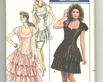 Kathyryn Conover evening prom dress pattern Butterick 5924 Size 6 8 10