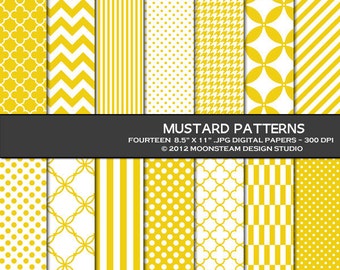 Popular items for mustard yellow paper on Etsy