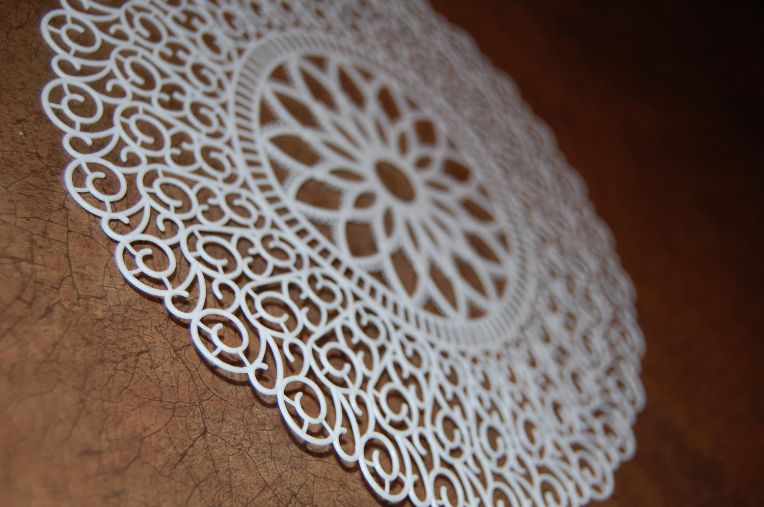Vintage Plastic Doily by luv4cards on Etsy