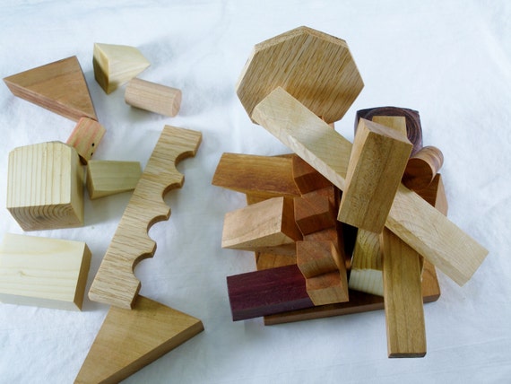 Wooden Block Stacking Game by BlueCatPens on Etsy