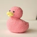 Little Duckling Crochet Pattern Rubber Duckie Amigurumi