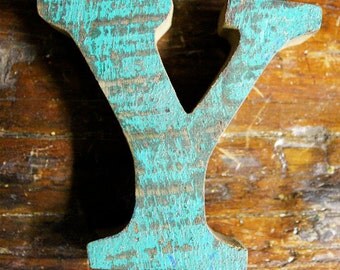 Wooden letter y | Etsy
