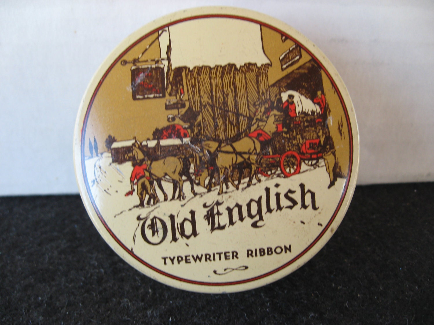 Vintage Old English Typewriter Ribbon Tin – oldschooltypers