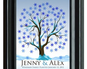 WEDDING TREE GUEST book original Wedding Tree by SugarVineArt