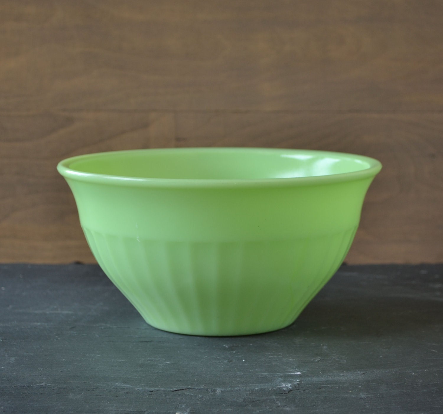 Jeannette Jadite Jadeite Mixing Bowl 9 inch from by KOLORIZE